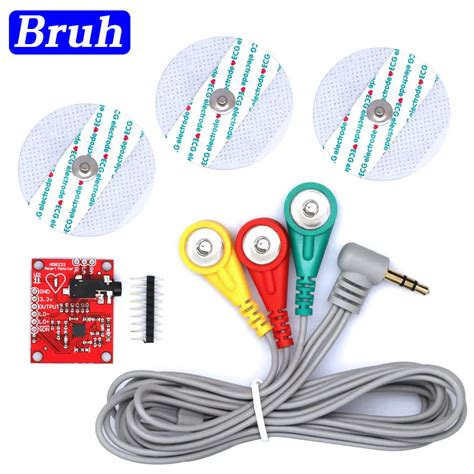 Muscle Signal Sensor Emg Sensor Ecg Module Ad8232 Ecg Measurement Pulse Heart Ecg Monitoring
