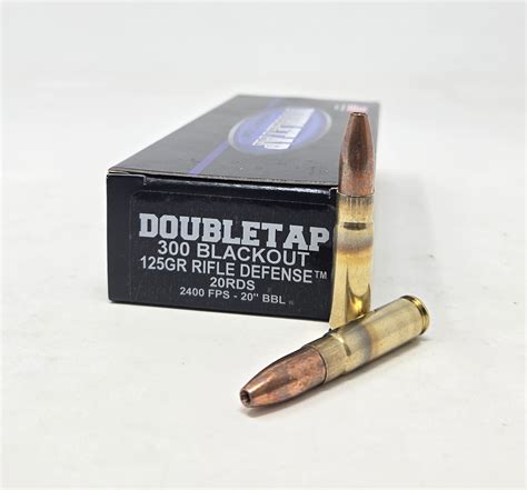 Doubletap 300 Aac Blackout Ammunition Rifle Defense 300bk125rd 125