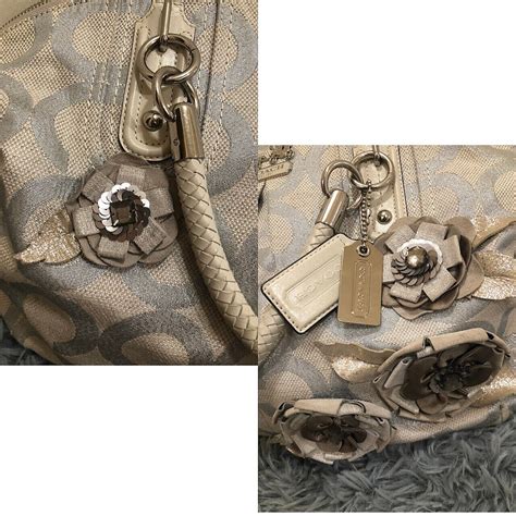 Coach LIMITED EDITION Signature Floral Flower Appliqu Gem