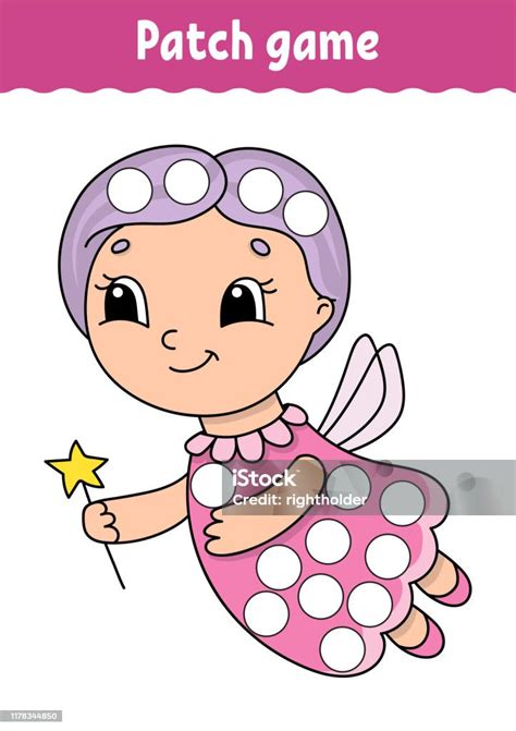 어린이를위한 패치 게임 점 색칠 페이지를 수행합니다 어린이와 유아를위한 교육 활동 워크 시트 격리된 벡터 그림입니다 만화 스타일입니다 0명에 대한 스톡 벡터 아트 및 기타