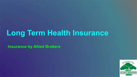 Ppt Long Term Health Insurance Powerpoint Presentation Free Download