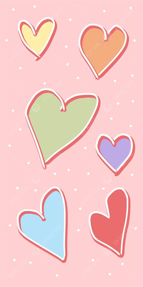 화려한 사랑 벽지 배경 배경 화면 및 일러스트 무료 다운로드 Pngtree