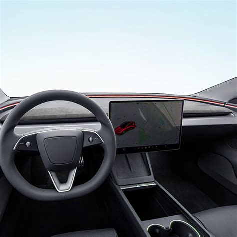Alcantara Dashboard Cover For Tesla Model 3 Highland And Model Y Juniper