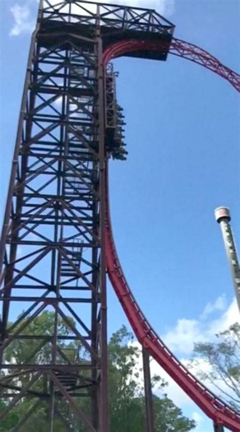 Roller Coaster Riders In Australia Left Hanging Upside Down Abc News