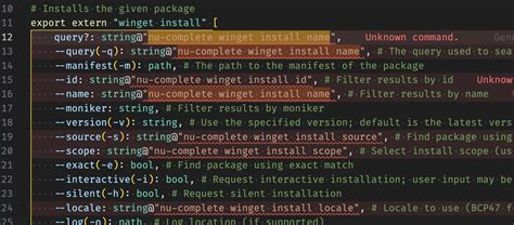 Some Commands Aren T Seen Issue 150 Nushell Vscode Nushell Lang