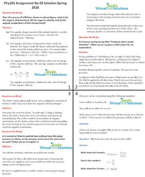 Phy101 Assignment No 2 Solution Spring 2018 Virtual Study Solutions