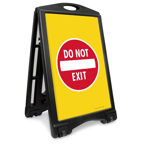 Do Not Exit Portable Sidewalk Sign SKU K Roll 1157