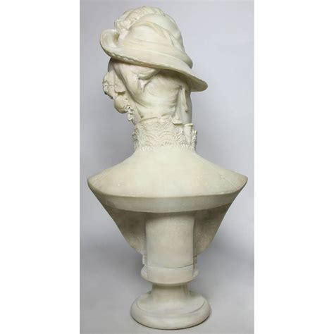 Fine Italian 19th 20th Century Lifesize Carved Marble Bust Of A Posing