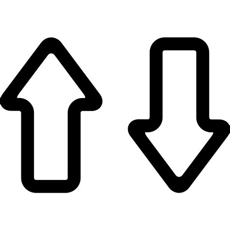 Up And Down Interface Arrows Vector SVG Icon SVG Repo