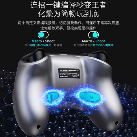 Switch ☥ Private Game Controller Bluetooth Six Axis Motion Sensing Vibration Macro Continuous