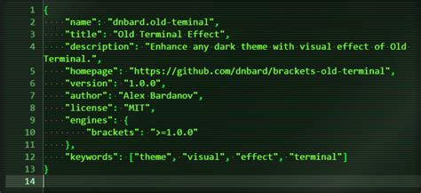 Github Dnbardbrackets Old Terminal Visual Extension For Dark