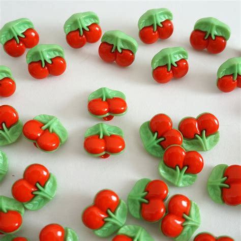 Cherry Buttons Etsy