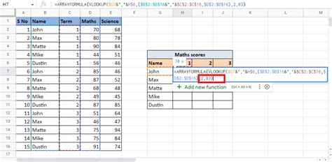 Comment VLOOKUP plusieurs critères et colonnes dans Google Sheets toptips fr