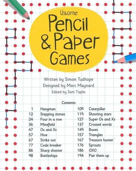Paper And Pencil Games In 2024 Simple Game Paper Games Traditional