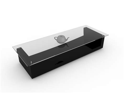 Glass Table 3d Model 8 Max Fbx Obj Free3d