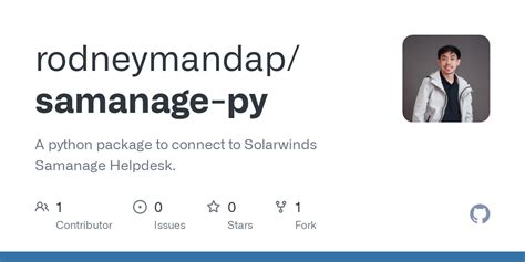 GitHub Rodneymandap Samanage Py A Python Package To Connect To