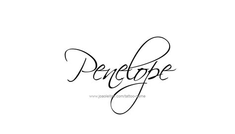 Penelope Name Tattoo Designs