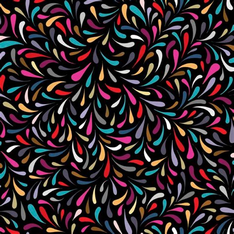 Bold Blooms Mum Petals On Black Alamosa Quilt Company