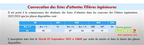 Résultats FST Mohammedia cycle ingénieur 2023 2024 Supmaroc