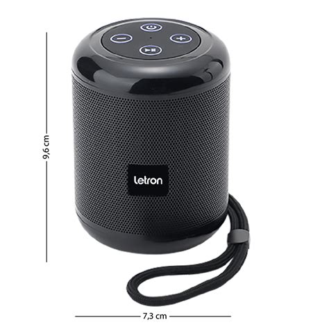 Caixa De Som Portátil Letron Bluetooth Usb 3h De Bateria Usb Sd