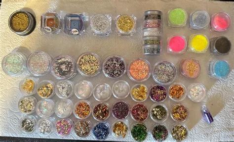 Set Completo De Glitters Para Manicura Y Pedicura Nuevo Cuotas Sin