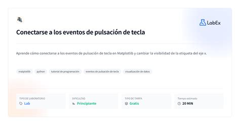 Conectarse A Los Eventos De Pulsación De Tecla En Matplotlib Labex