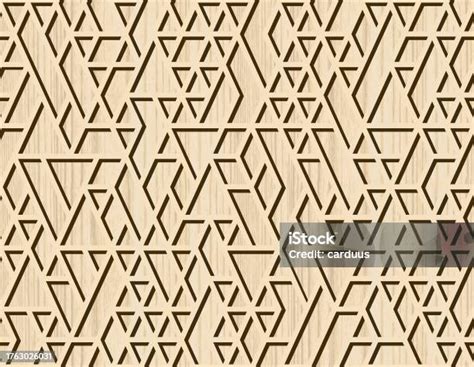 Seamless Wood Textured Rhombus Pattern Stock Illustration Download
