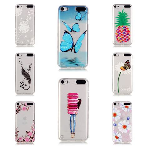 Touch Fashion Beauty Flower Cute Butterfly TPU Gel Clear Case Cover For Apple IPod Touch