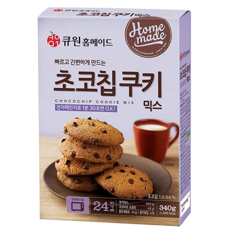 큐원 간편하게 만드는 초코칩쿠키믹스 340g 전자레인지용 상온 홈플러스 익스프레스