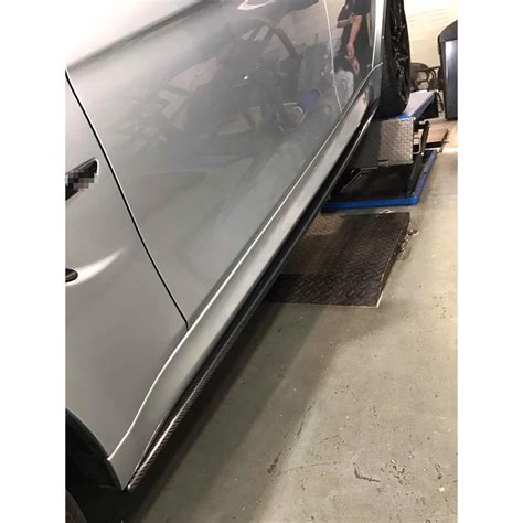 Mp 스타일 탄소 섬유 사이드 스커트 스플리터 Bmw F80 F82 F83 M3 M4 F32 F33 F36 사이드 범퍼 바디
