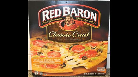 Red Baron Special Deluxe Pizza Review Youtube