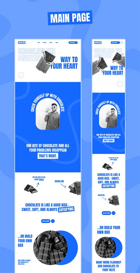 CHOCOLAND │ CHOCOLAND CAFE WEBSITE DESIGN :: Behance