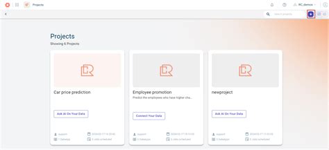 Projects Overview — Rapidcanvas Documentation
