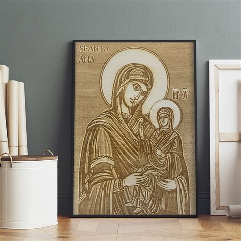 Икона Света Анна 70см Emag Bg