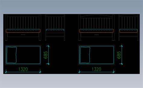 婴儿床cad AutoCAD 2007 模型图纸下载 懒石网