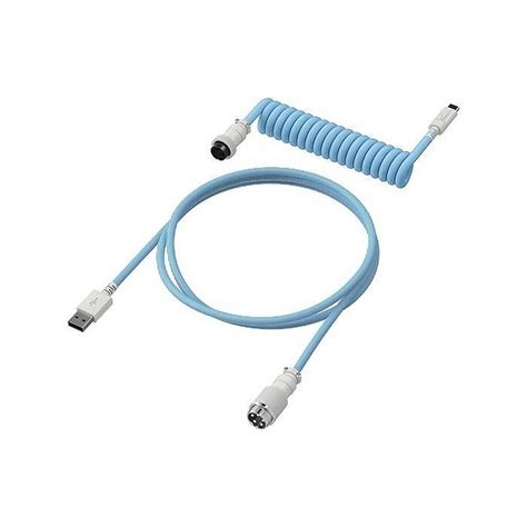 Hyperx Usb C Coiled 137m Cable Light Bluewhite Xcite