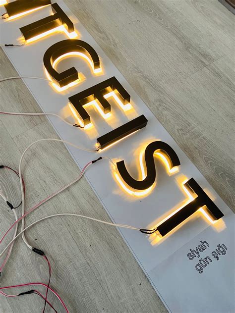 3d Backlit Sign 3d Led Signage Custom Outdoor Logo Light Etsy