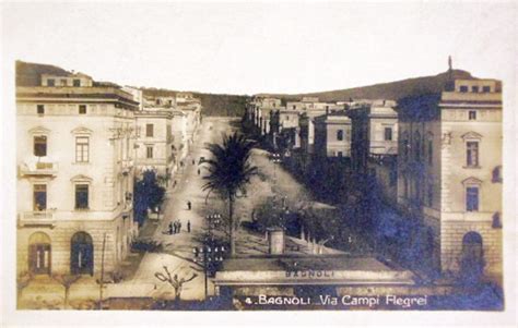Napoli Bagnoli Viale Campi Flegrei E La Stazione Cumana Cartolina