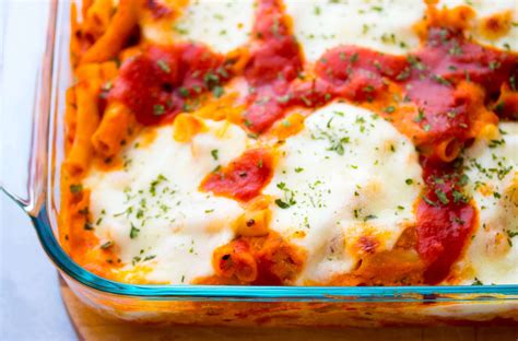 Italian Baked Ziti With Ricotta Cheese Recipe No Plate Like Home