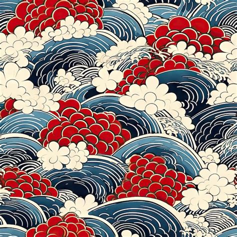 Premium Photo Seamless Pattern Japanese