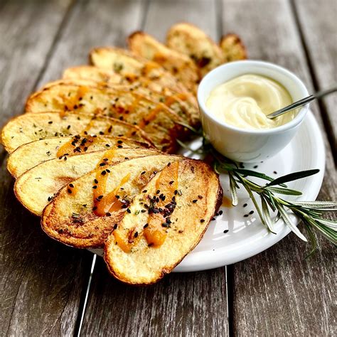 Rosemary Roasted Potato Chips With Truffle Hot Sauce Jackie Newgent