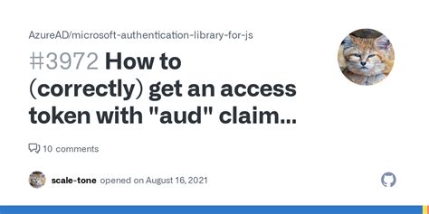 how to correctly get an access token with aud claim set to aad app