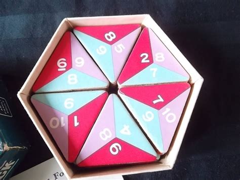 Vintage 1962 Triangle Matching Game Contack Parker Etsy