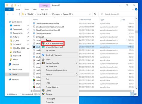 Run As Administrator Windows 10 CMD Programs PowerShell
