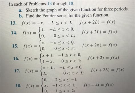 Solved In Each Of Problems 13 Through 18 A Sketch The