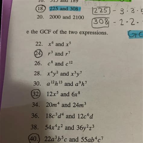 Please Help With All The Circled Questions