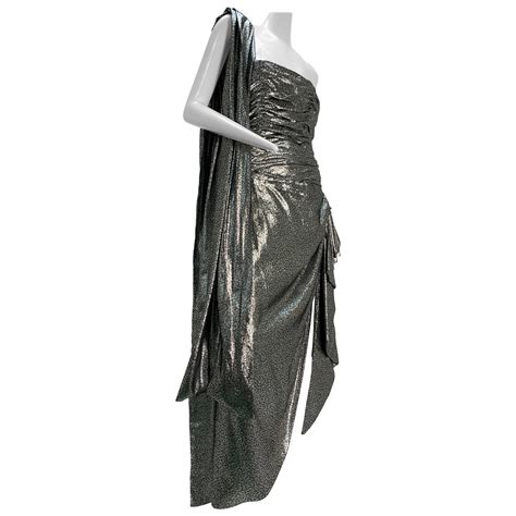 Travilla Marilyn Monroe Sunburst Pleated Gold Lame Halter Neck Gown