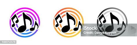 음악 노트 아이콘입니다 음악 키 기호 색상 아이콘 벡터 세트입니다 흰색 배경에 벡터 기호입니다 0명에 대한 스톡 벡터 아트 및 기타 이미지 Istock