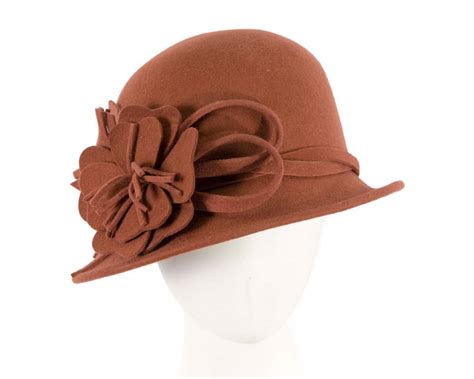 Rust Winter Fashion Cloche Hat By Max Alexander Fascinators Online