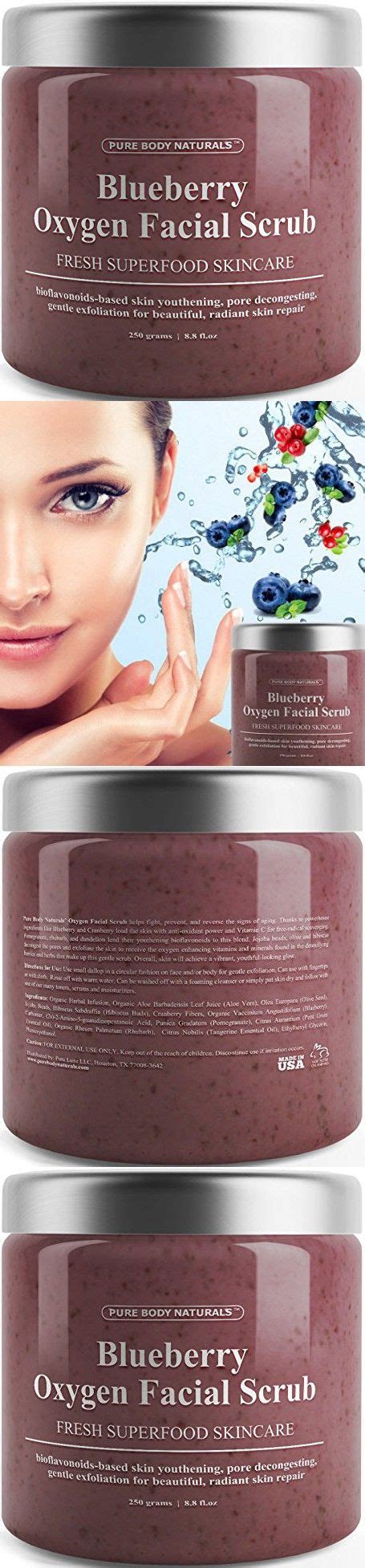 Blueberry Oxygen Facial Scrub With Antioxidants Polishing And